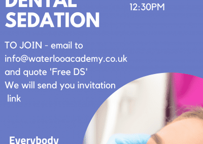 FREE INTRODUCTION TO DENTAL SEDATION VIRTUAL LESSON - London Waterloo ...