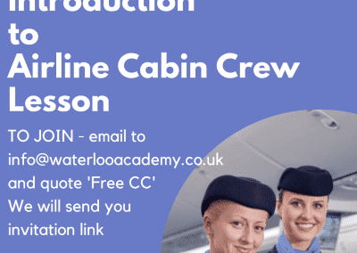 FREE AIRLINE CABIN CREW INTRODUCTION VIRTUAL LESSON - London Waterloo Academy